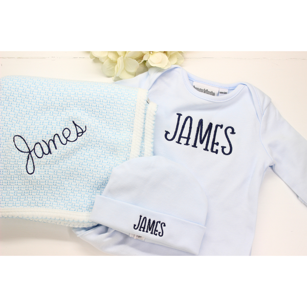 Monogramming Tips for Personalized Baby Outfits - Hiccups Children's ...