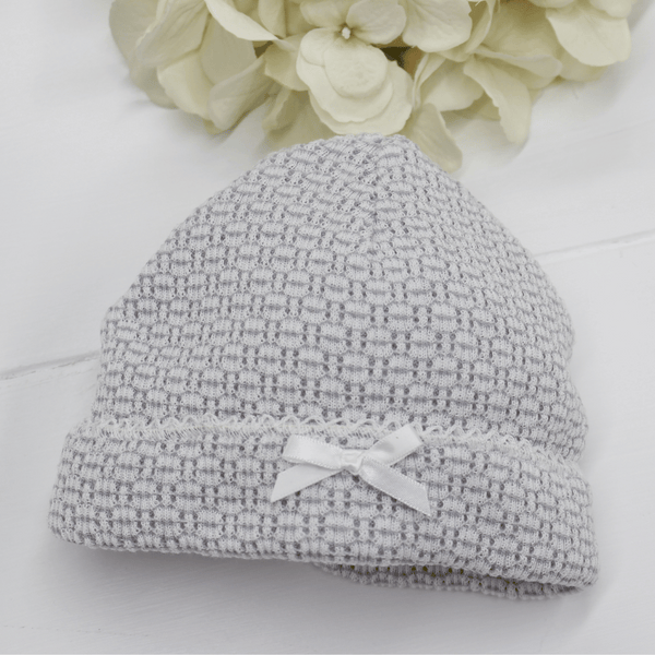 Paty Baby Boy Grey Hat Take Home Beanie Hat - Hiccups Children's Boutique