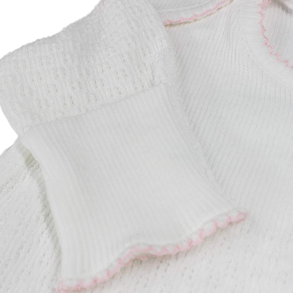 Paty Baby Girls Take Home Gown White & Pink | Personalized Coming Home ...